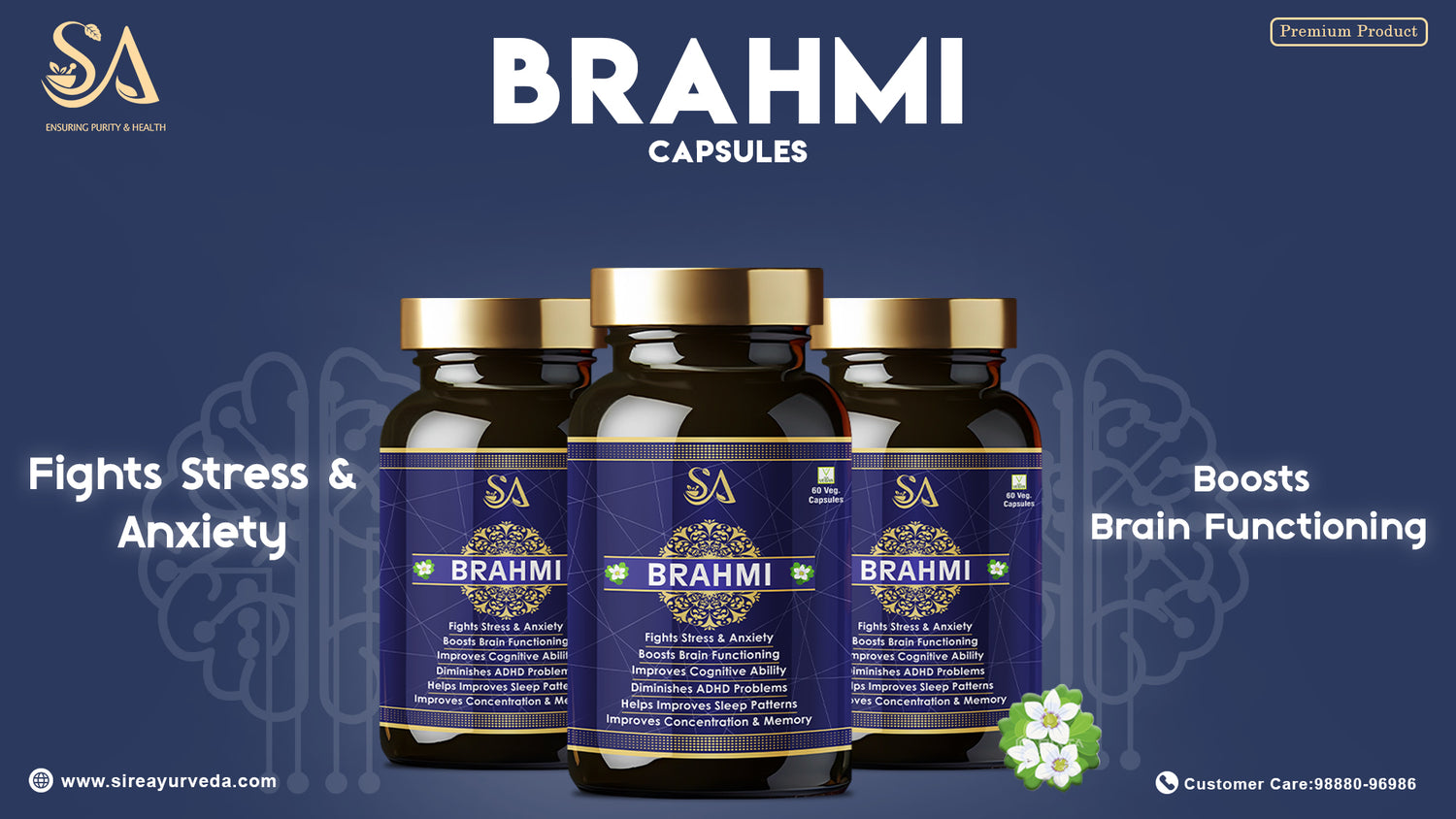 Brahmi Capsules – Sire Ayurveda